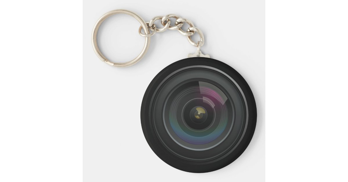 Camera Lens Photographer keychain | Zazzle