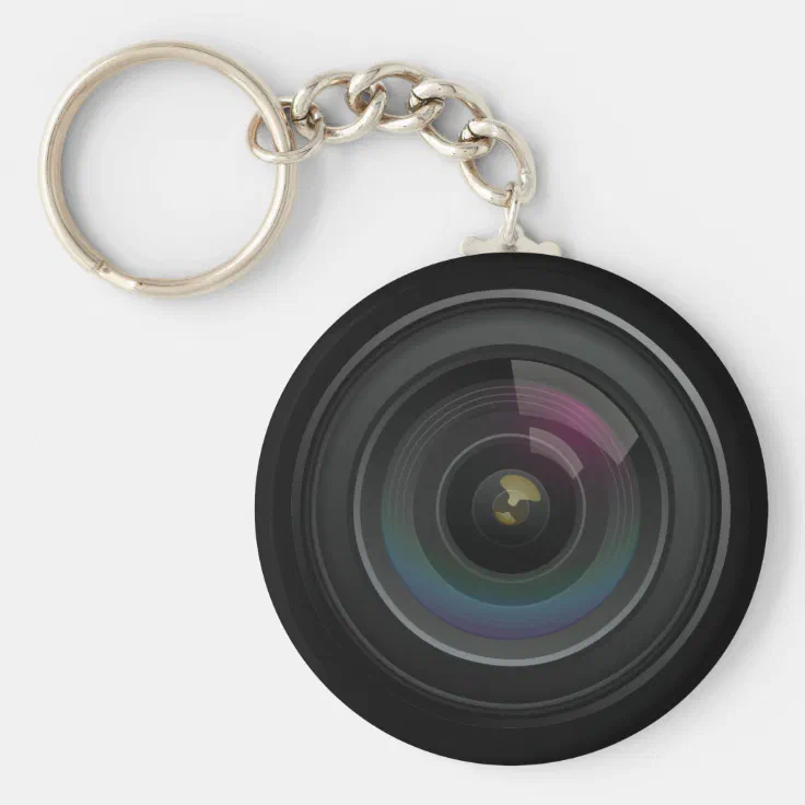 Camera Lens Photographer keychain | Zazzle