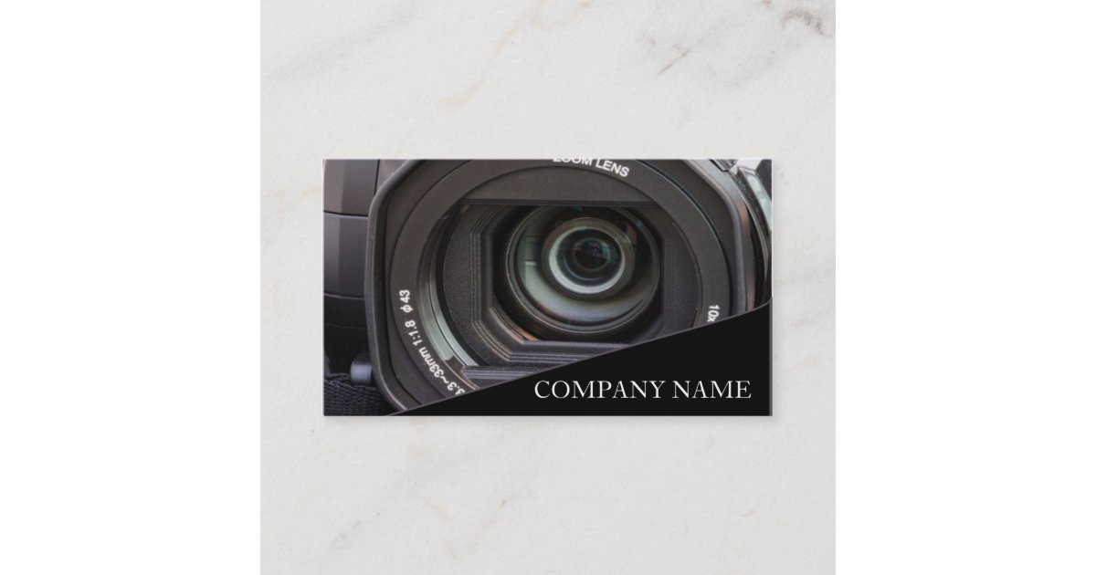 Camera Lens Photography Business Card | Zazzle.com
