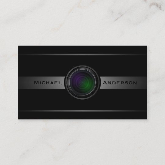 Camera Lens Photography Business Card | Zazzle.com