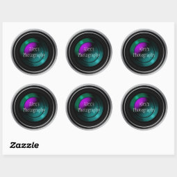 Camera Lens Photography Sticker | Zazzle