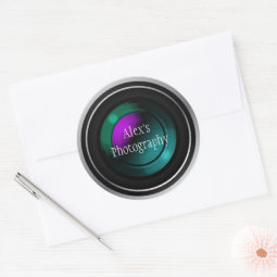 Camera Lens Photography Sticker | Zazzle