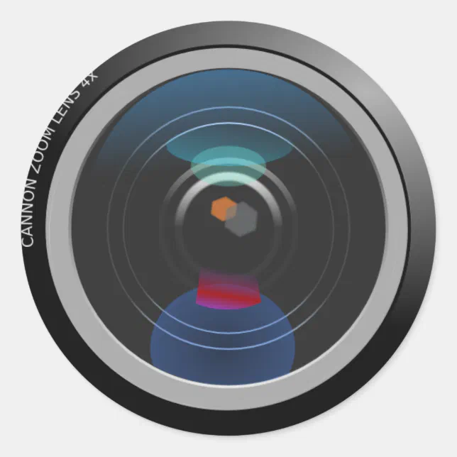 Camera Lens Sticker | Zazzle
