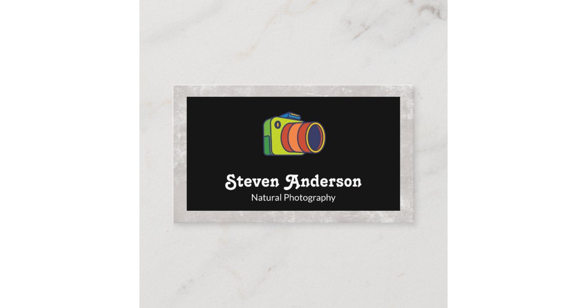 Camera Logo Business Card | Zazzle