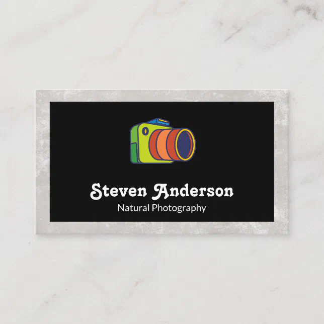 Camera Logo Business Card | Zazzle