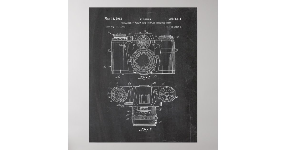 Camera Patent Poster | Zazzle