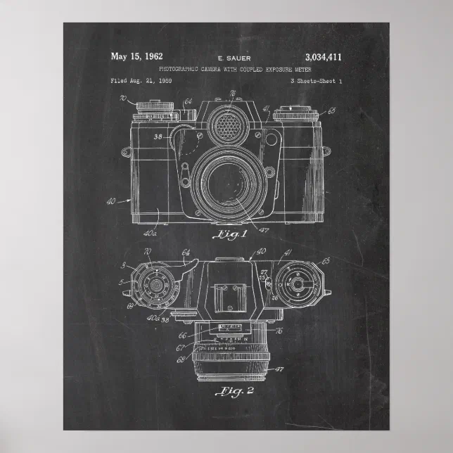 Camera Patent Poster | Zazzle