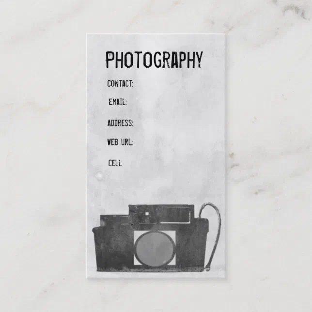 Camera Photography Business Card | Zazzle