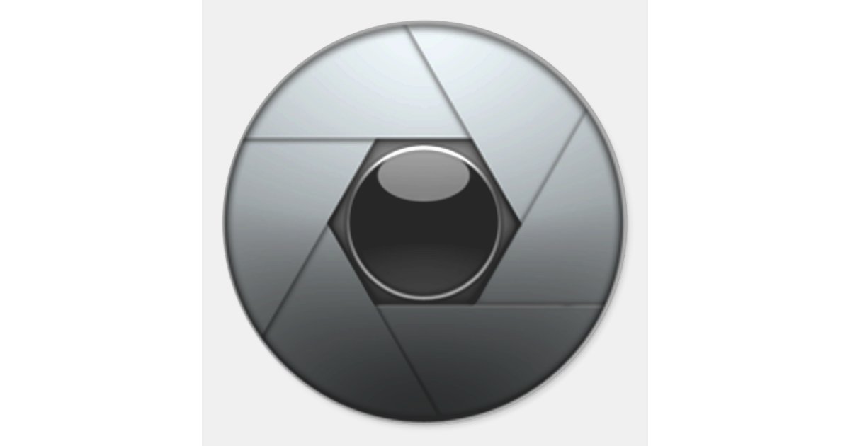 Camera Shutter Classic Round Sticker | Zazzle