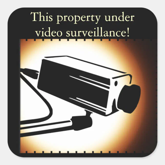 Camera Surveillance Security Stickers | Zazzle
