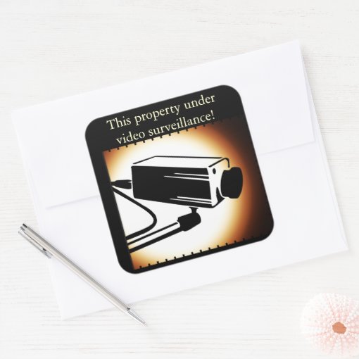 Camera Surveillance Security Stickers | Zazzle