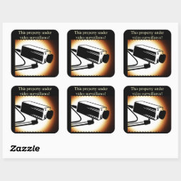 Camera Surveillance Security Stickers | Zazzle