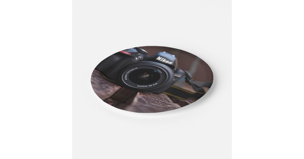 Camera Themed, A Picture Of A Camera Kept On Top O Paper Plates | Zazzle