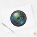 Camera Zoom Lens Design Classic Round Sticker | Zazzle