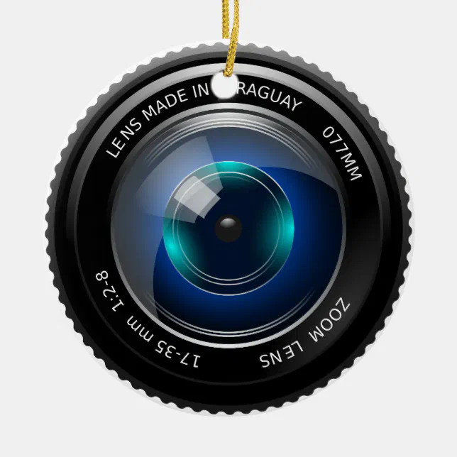 Camera Zoom Lens Photography Photographer Gift Ceramic Ornament | Zazzle
