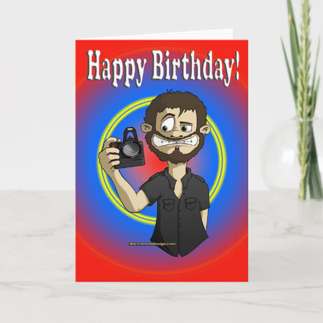 cameraman birthday card | Zazzle