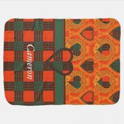 Cameron clan Plaid Scottish tartan Receiving Blanket | Zazzle