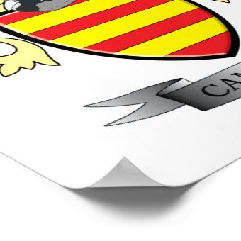 Cameron Family Crest Coat of Arms Poster | Zazzle