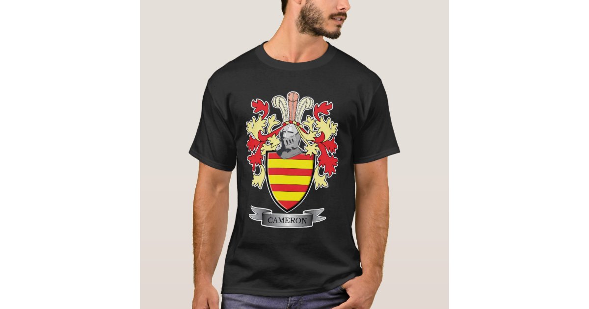 Cameron Family Crest Coat of Arms T-Shirt | Zazzle