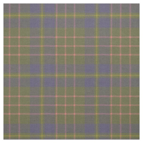Scottish Clan Cameron Tartan Plaid Fabric | Zazzle