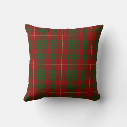 Cameron Scottish Tartan Plaid Pillow | Zazzle