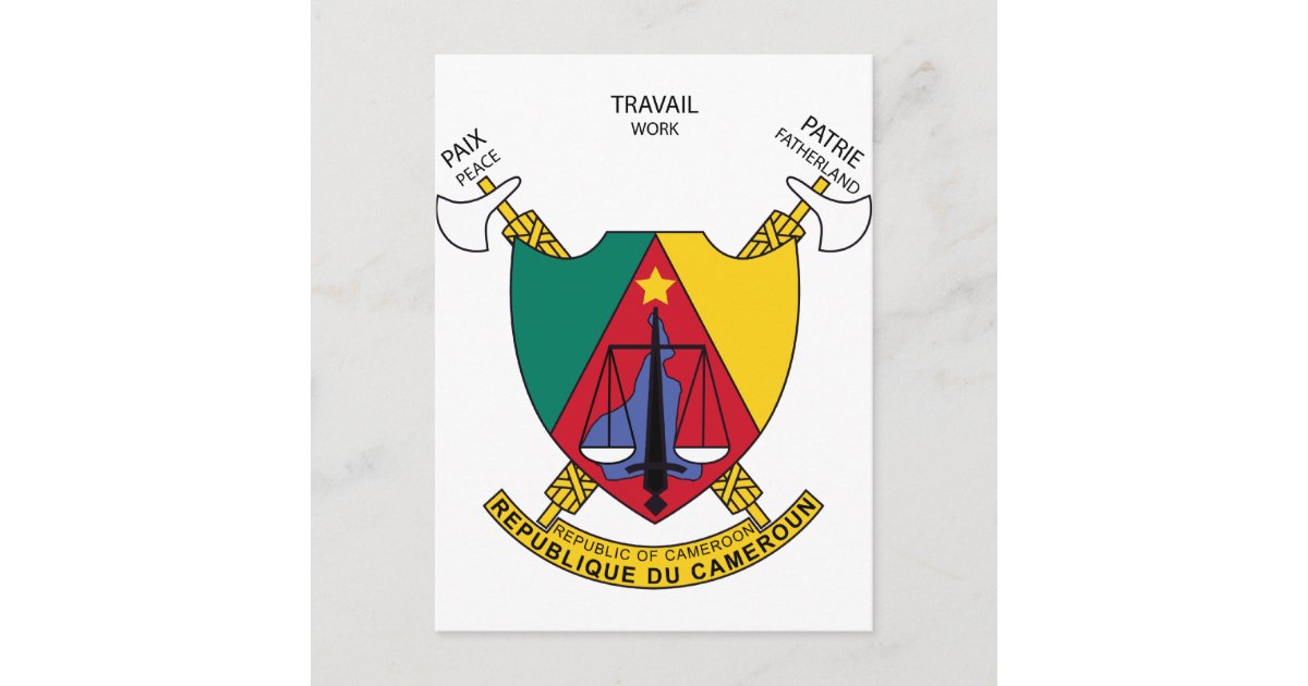 Cameroon Coat of arms CM Postcard | Zazzle