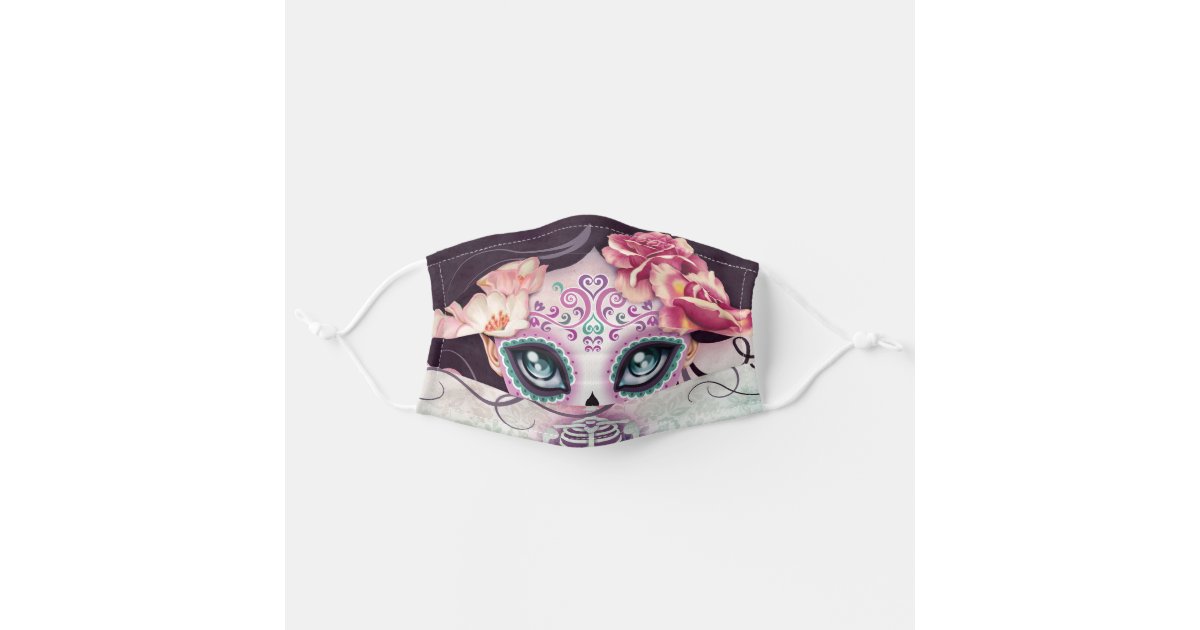 Camila Huesitos Sugar Skull Mask | Zazzle