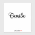 Camila Name - Handwritten Calligraphy Sticker | Zazzle