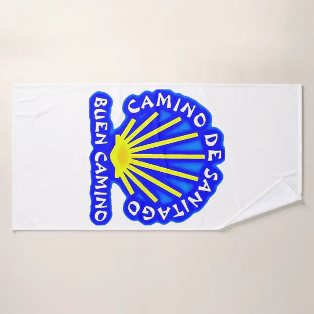 Camino de santiago buen camino Scallop shell Bath Towel Set | Zazzle
