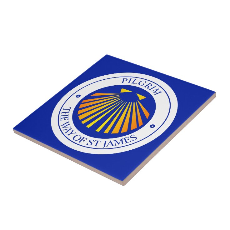 Camino Santiago de Compostela pilgrims Ceramic Tile | Zazzle