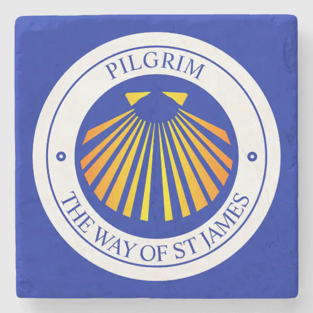 Camino Santiago de Compostela pilgrims Stone Coaster | Zazzle