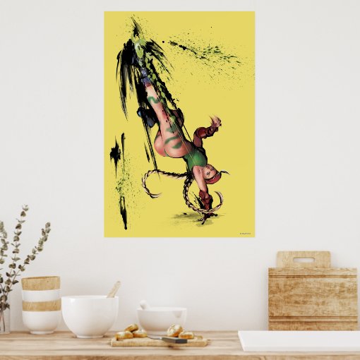 Cammy Kick Poster | Zazzle