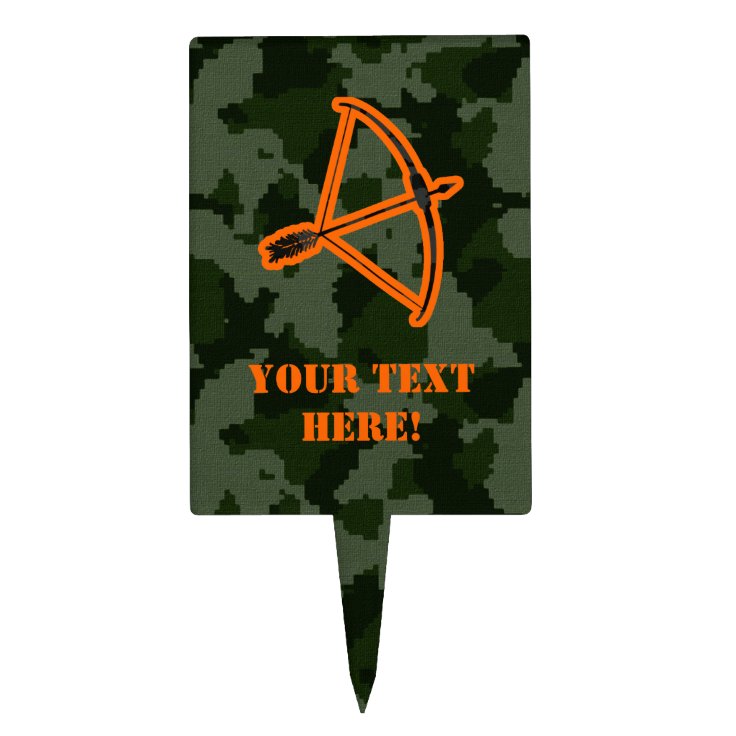 Camo Archery Cake Topper | Zazzle