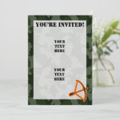 Camo Archery Invitation | Zazzle