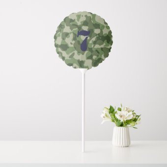 Camo Army Military Birthday Party Balloon | Zazzle