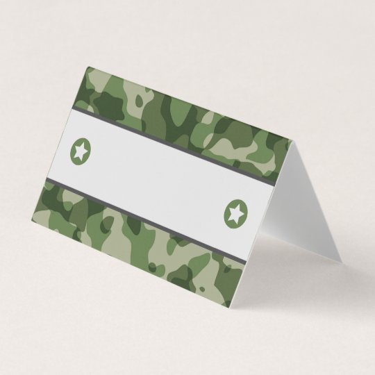 Camo Army Military Menu Tent Cards | Zazzle.com