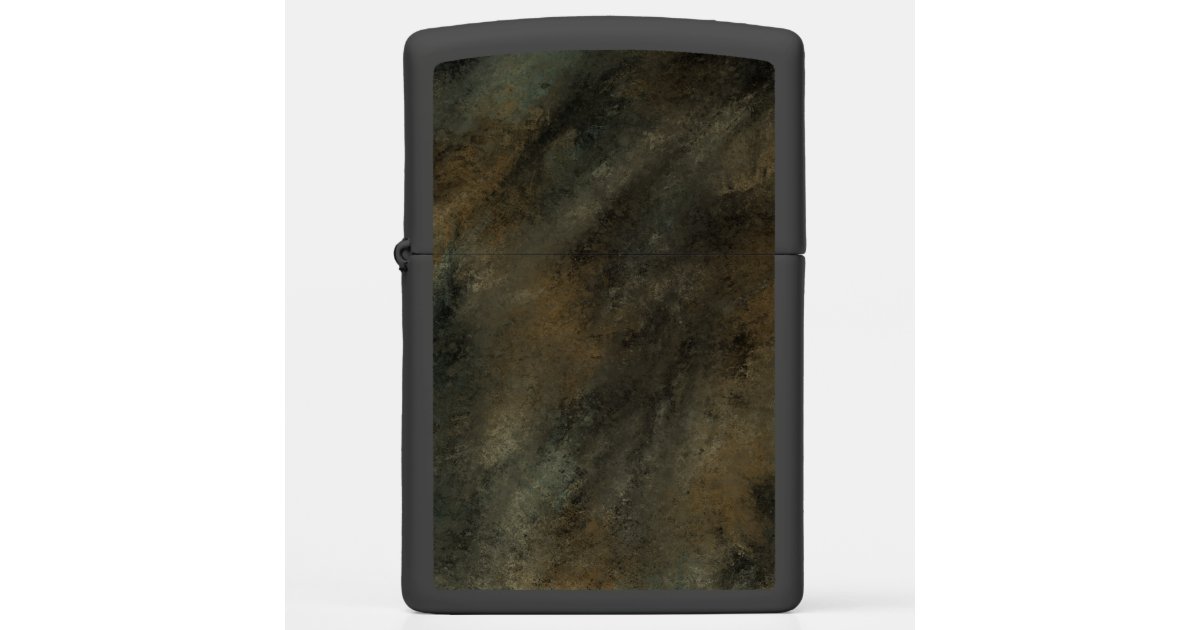 Camo green brown natural trendy camouflage zippo lighter | Zazzle
