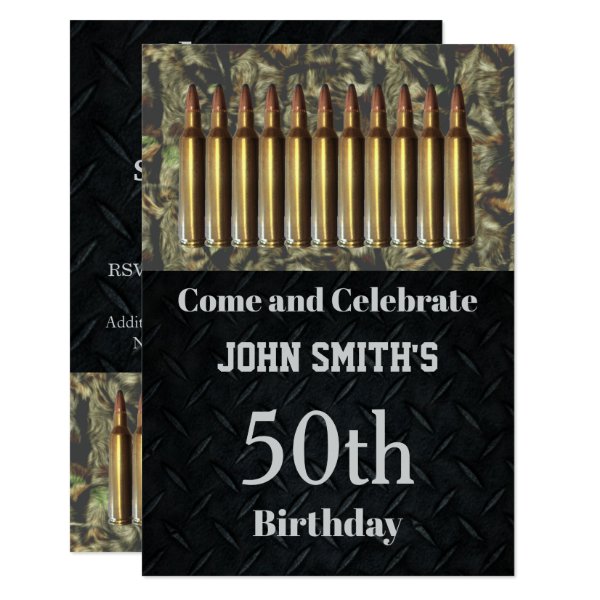 Gun Birthday Invitations | Zazzle