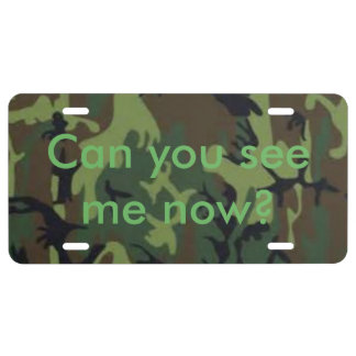 Camo License Plates | Zazzle