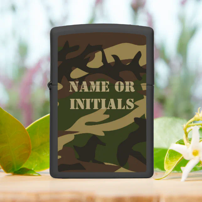 Camo Military Green Custom Zippo Lighter | Zazzle