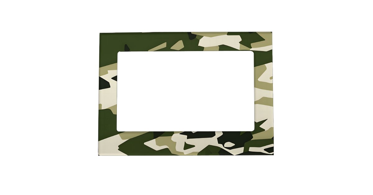 Camo Pattern Picture Frames, Camoflage Design Magnetic Frame | Zazzle