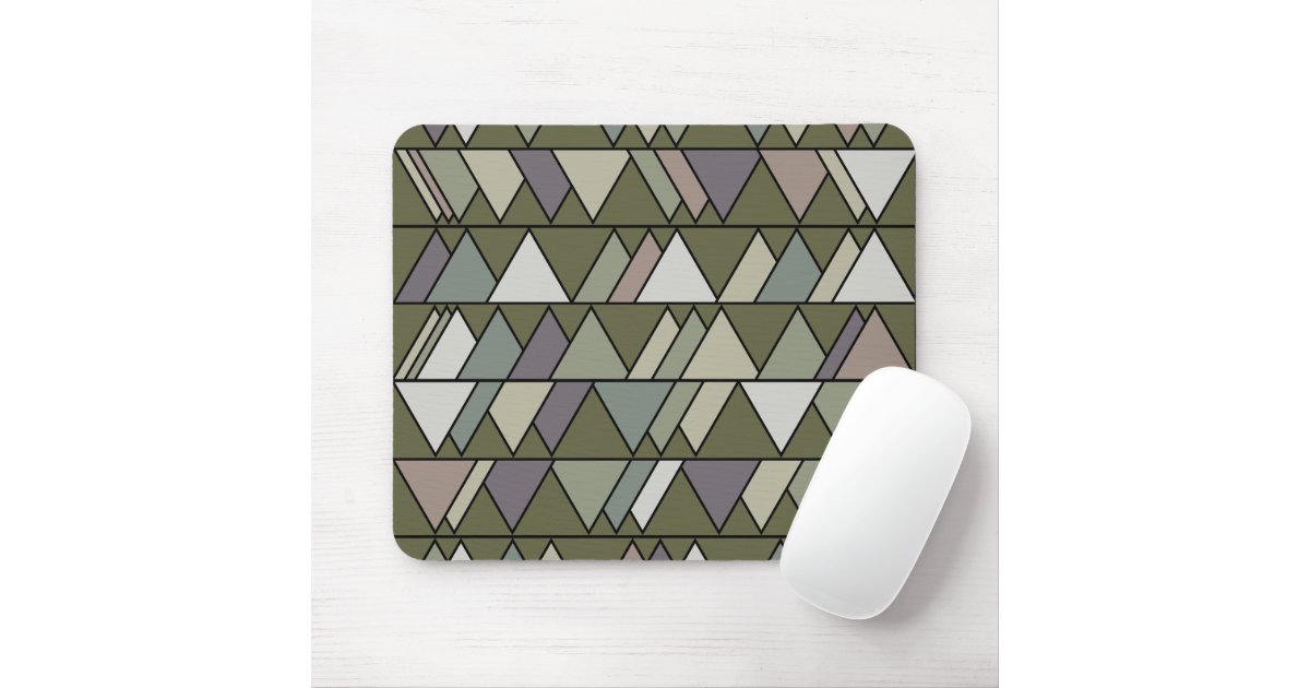 Camo Triangles Mouse Pad | Zazzle