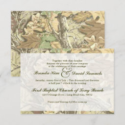 Camo Wedding Invitation | Zazzle