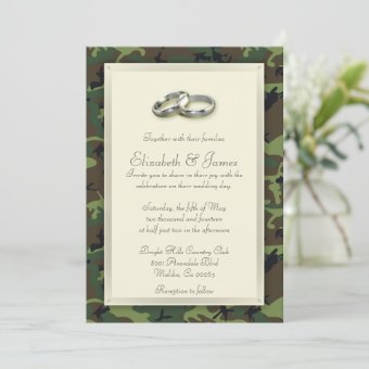 Camo Wedding Invitations | Zazzle