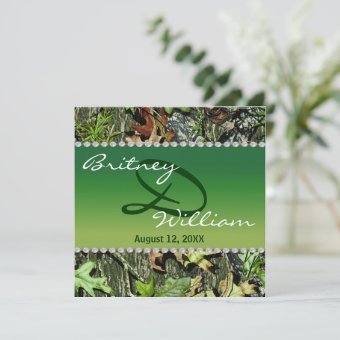 Camo Wedding Invitations | Zazzle