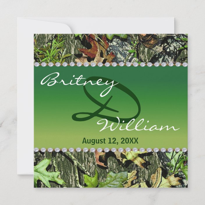 Camo Wedding Invitations | Zazzle.com