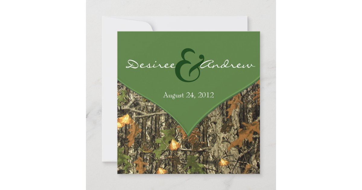 Camo Wedding Invitations | Zazzle