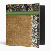 Camouflage Binder with Burlap & Lace | Zazzle