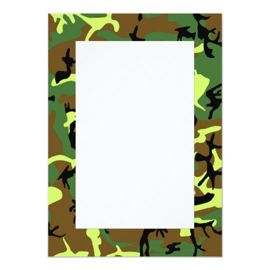 Camouflage Border Invitation | Zazzle.com