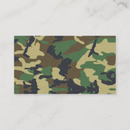 Camouflage / Camo Business Card | Zazzle